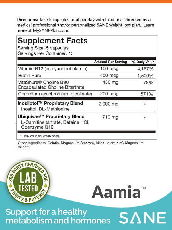 Aamia™ | SANEStore | Natural Fat Burner - SANE:MD